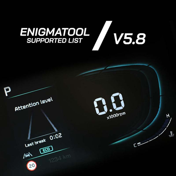 Enigmatool Instrument Cluster Programmer - Cover List Supported models ...