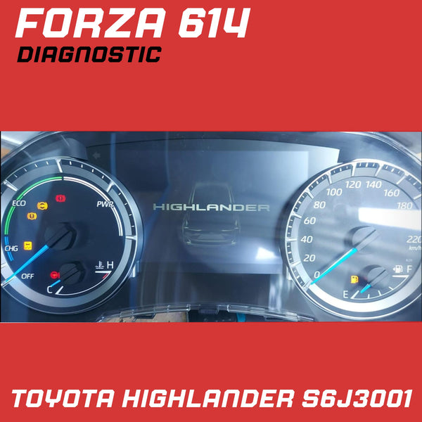 Toyota Highhlander S6J3001 dashboard software eeprom and mileage ...